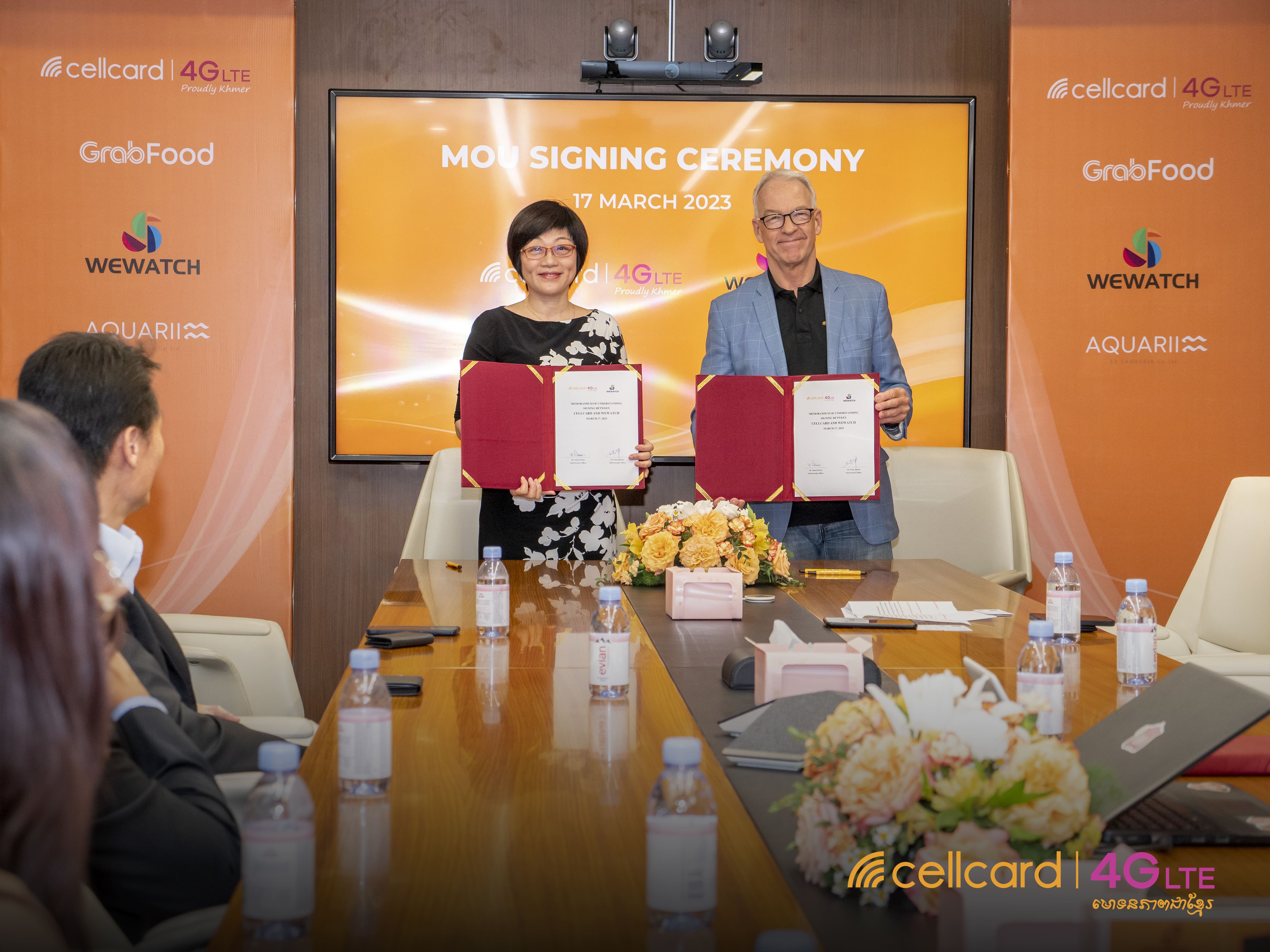 សែលកាតបន្ថែមផលប័ត្រមាតិកាកម្សាន្តជាមួយការចុះកិច្ចព្រមព្រៀងអនុស្សរណៈនៃការយោគយល់ជាមួយ WeWatch