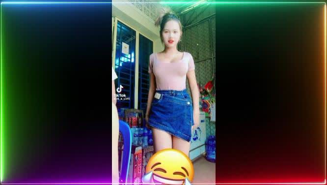 ស្រីស្អាតរាំស្លៀកខ្លីសិចសុីភ្នំធំៗខ្លាំងណាស់ - TNAOT