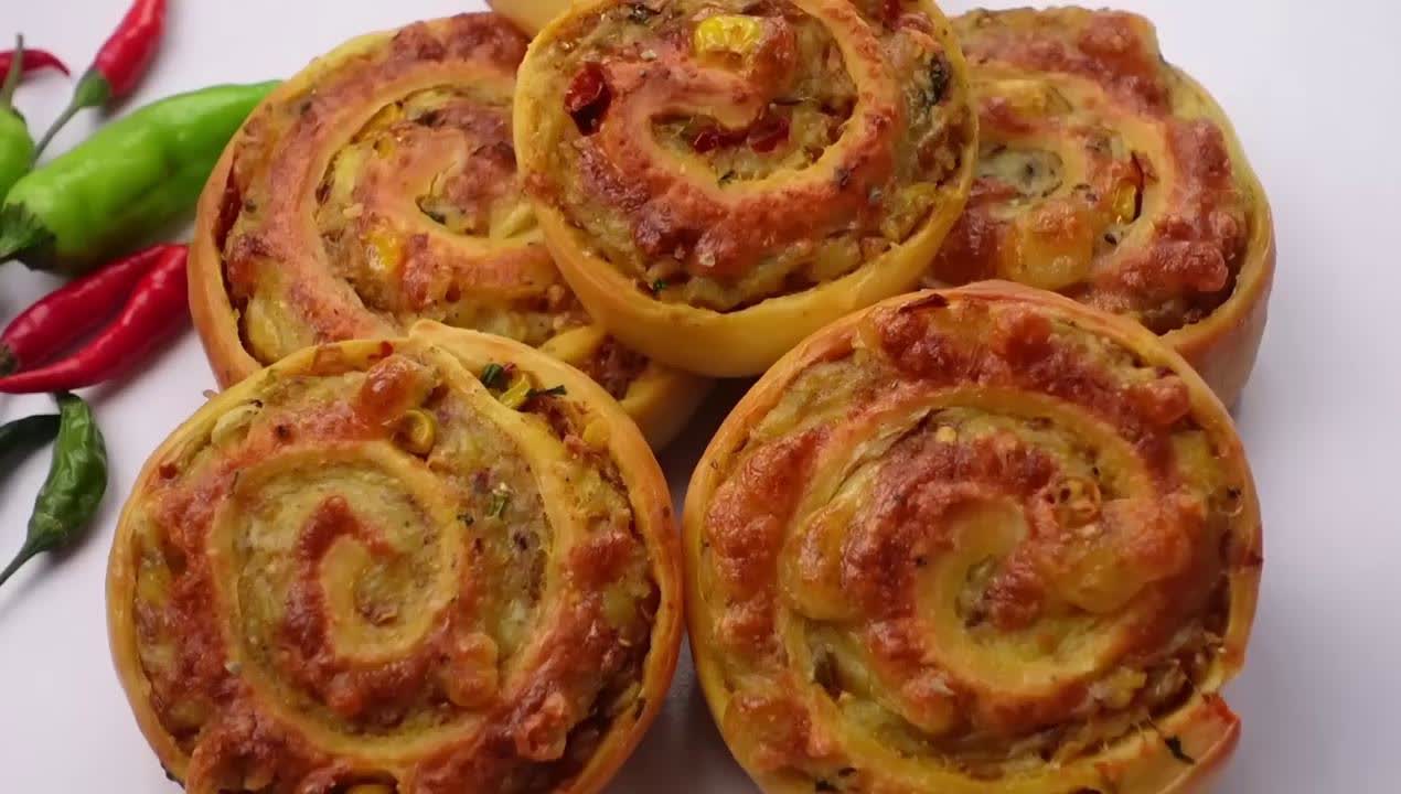 វិធីដុតនំ Potato Pinwheels - TNAOT