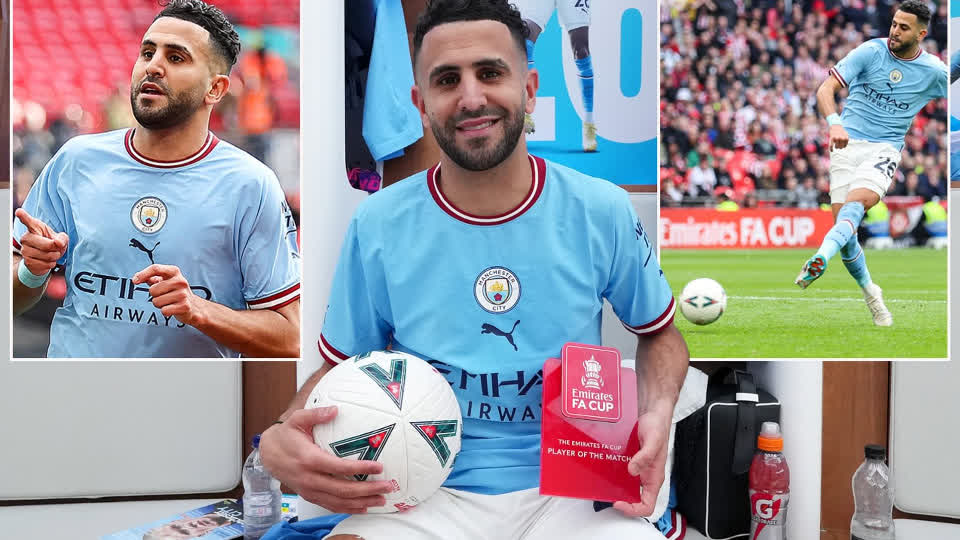 Mahrez ស៊ុតបញ្ចូលទីបីគ្រាប់ម្នាក់ឯងជួយឱ្យក្រុម Man City ឡើងទៅកាន់វគ្គផ្តាច់ព្រ័ត្រ FA Cup - TNAOT