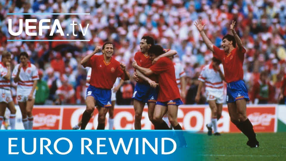 Spain ៣-២ Denmark | ក្របខណ្ឌ UEFA Euro ១៩៨៨ | - TNAOT