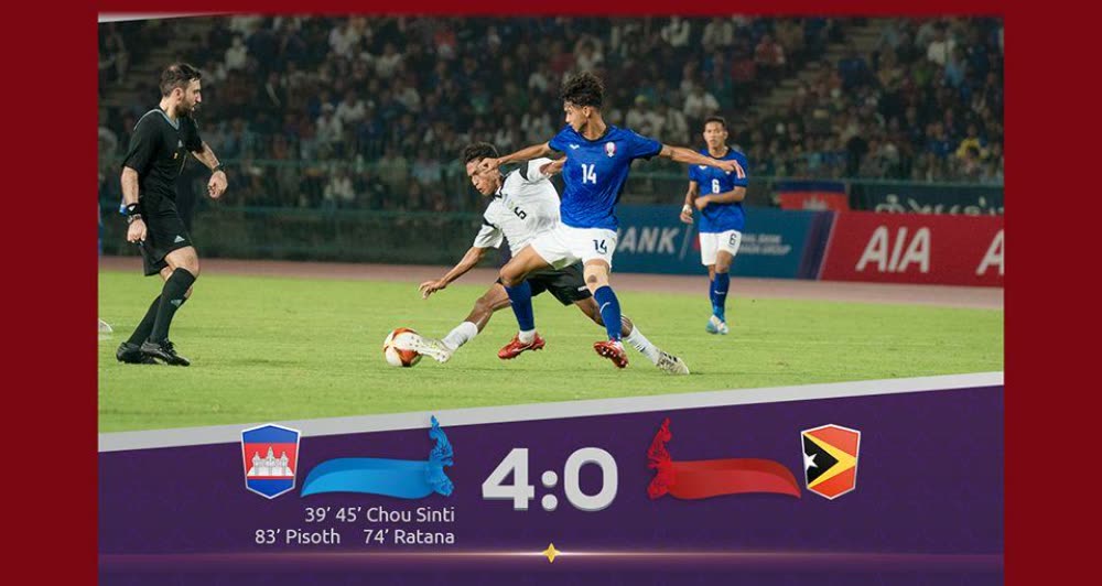 កម្ពុជា លុតទីម័រខាងកើត ៤-០ ជំនួបបើកឆាកពូល A - TNAOT