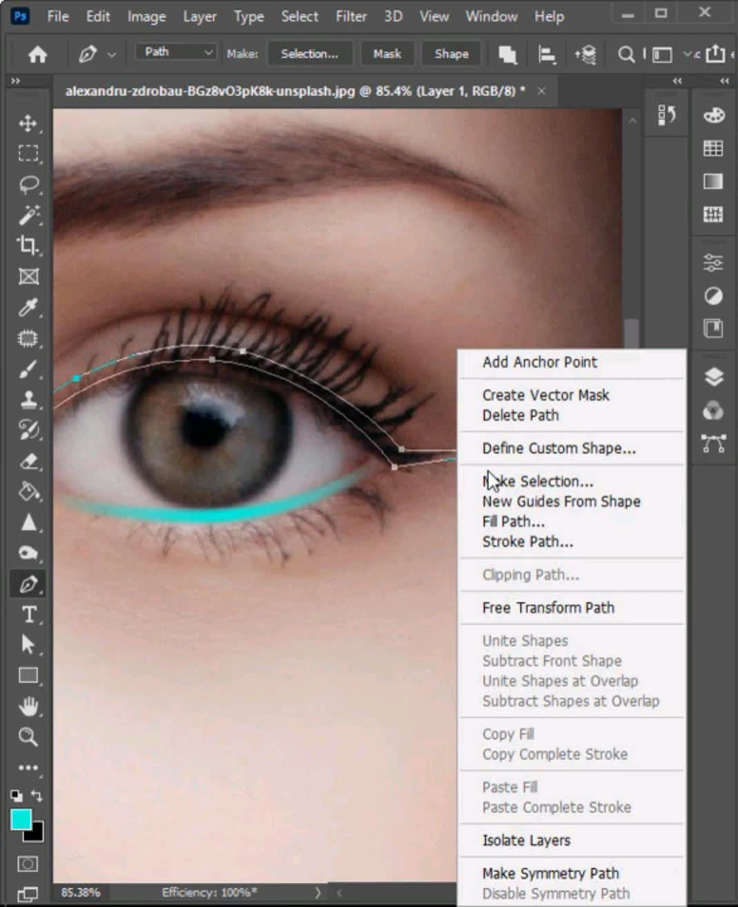 Photoshop Edit Eyes - TNAOT