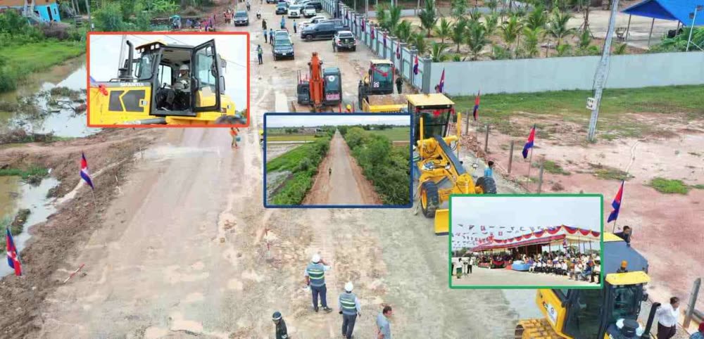 គម្រោងលើកកម្រិតជួសជុល និងថែទាំផ្លូវខេត្តលេខ៣១២ ក្រោមឥណទានសម្បទាន ADB បានបើកការដ្ឋាន - TNAOT